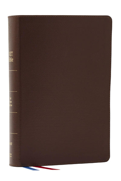 NET Bible, Full Notes Edition, Brown Genuine Leather – Biblestore.com