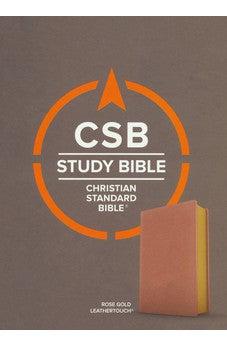 CSB Study Bible, Rose Gold LeatherTouch, Red Letter, Stud ...