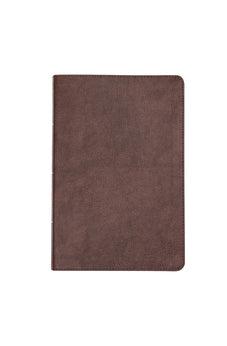 CSB Large Print Thinline Bible, Brown Bonded Leather, Red ...